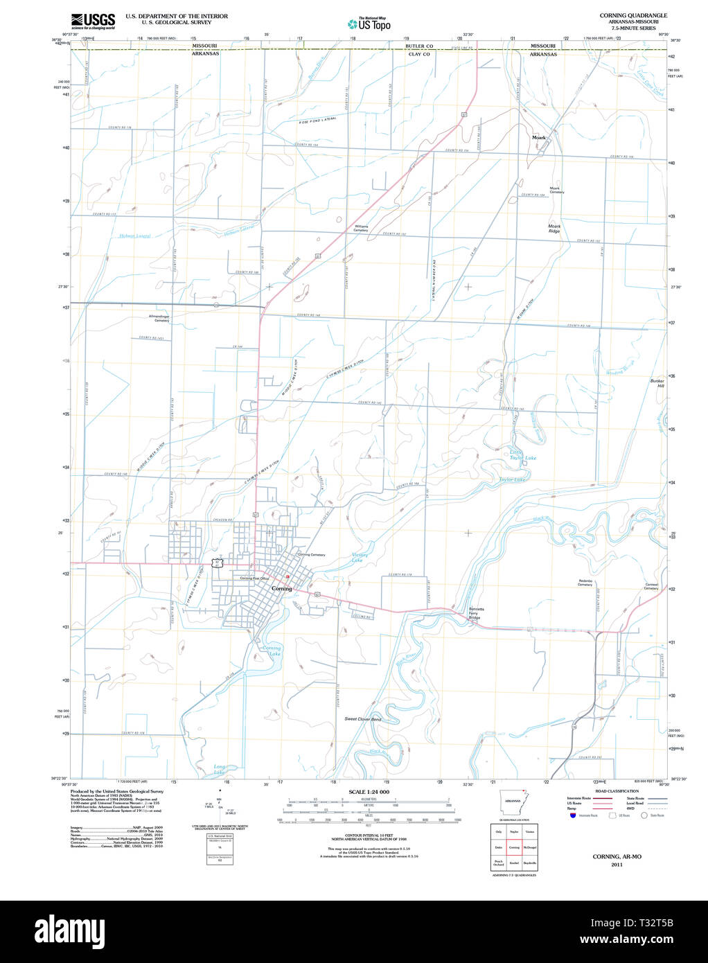 Corning map hi-res stock photography and images - Alamy