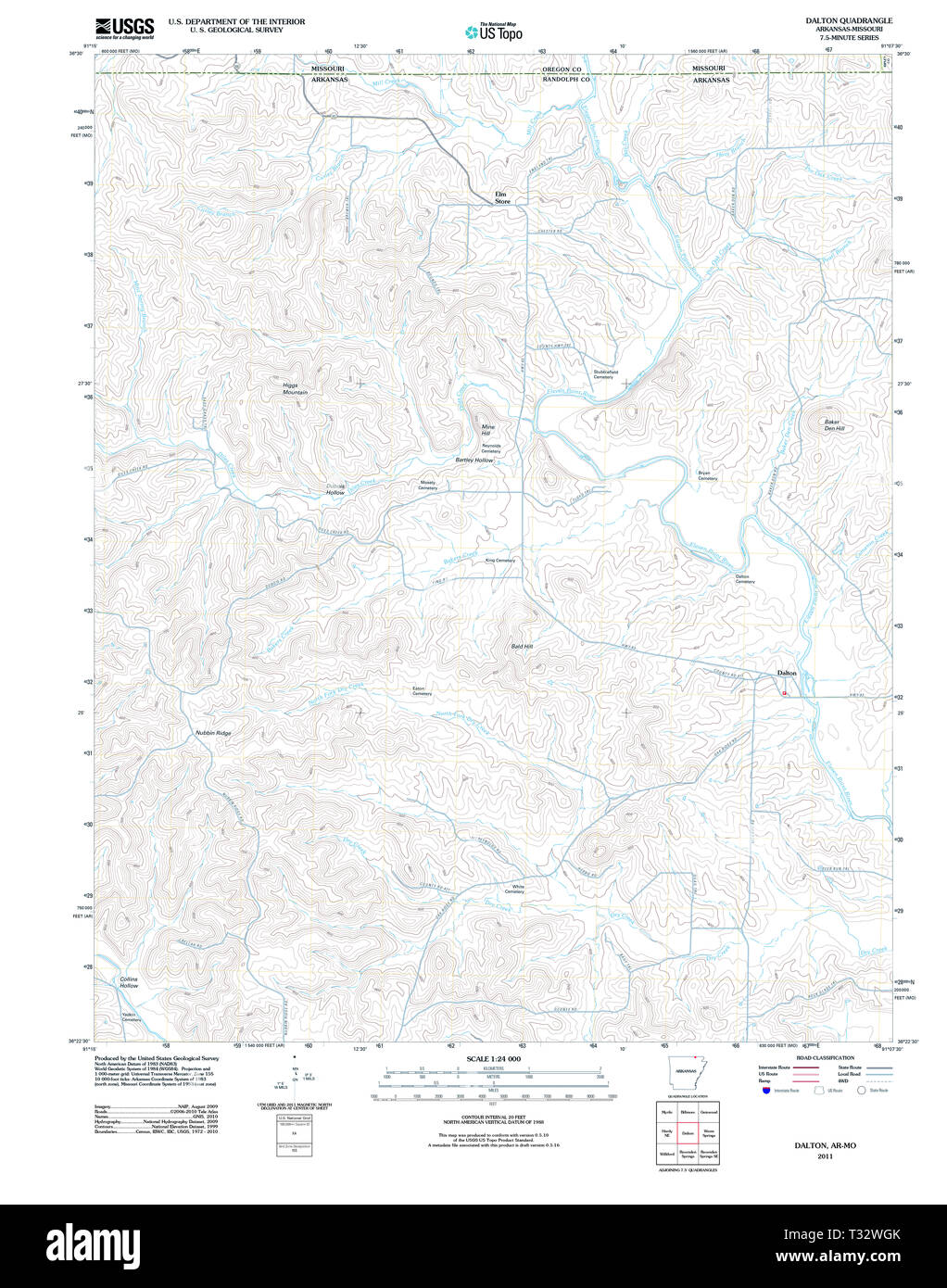 Map of dalton hi-res stock photography and images - Alamy