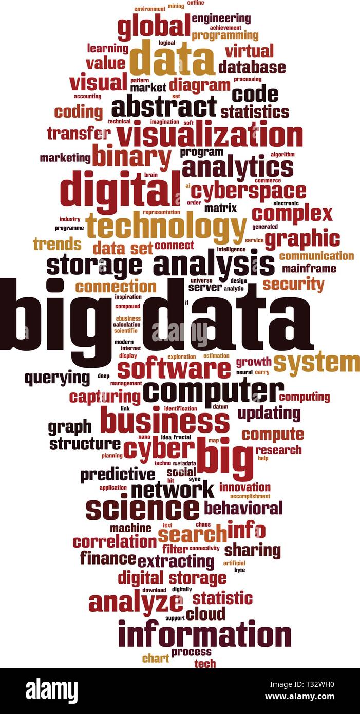 Big data word cloud concept. Vector illustration Stock Vector Image ...