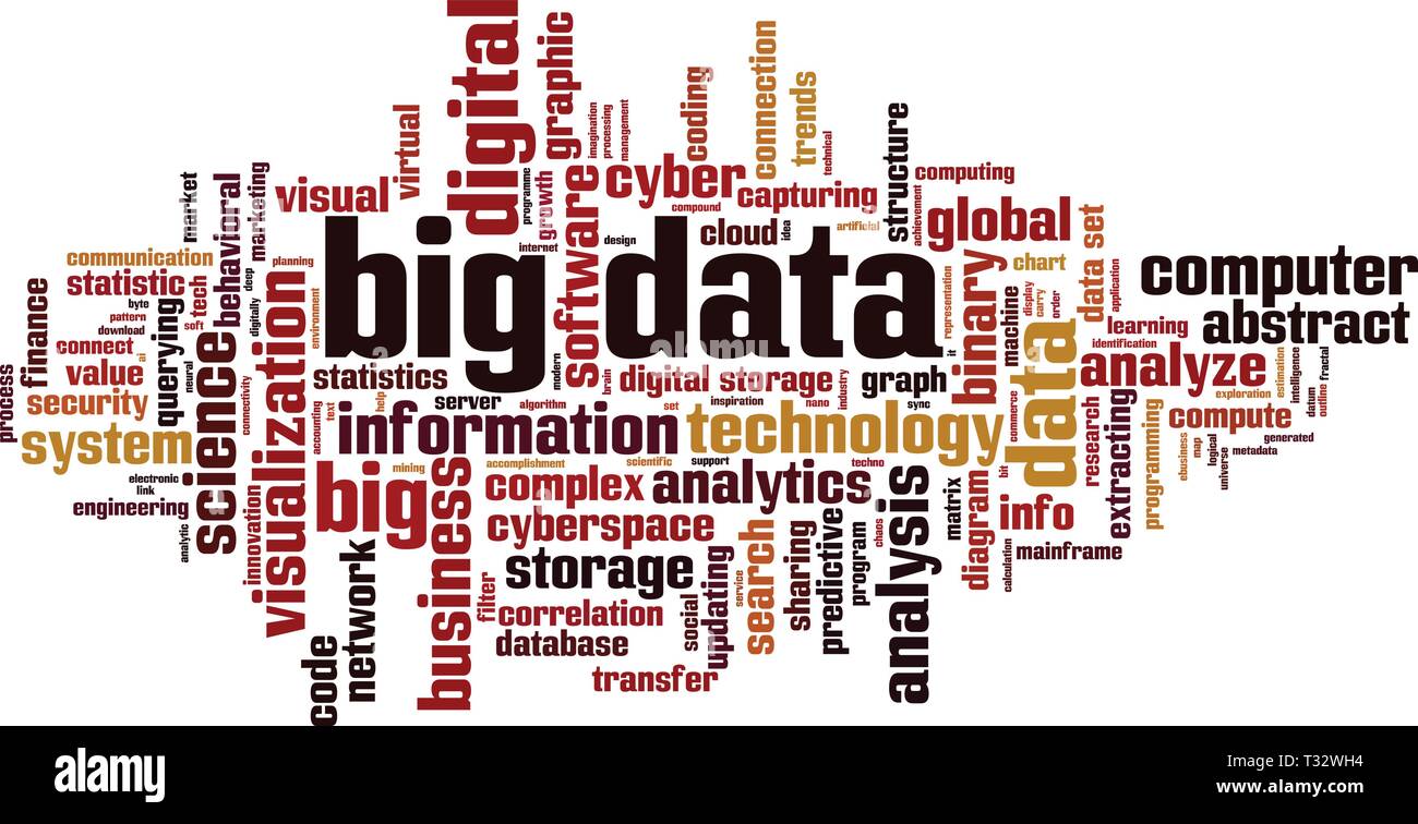 Big data word cloud concept. Vector illustration Stock Vector Image ...