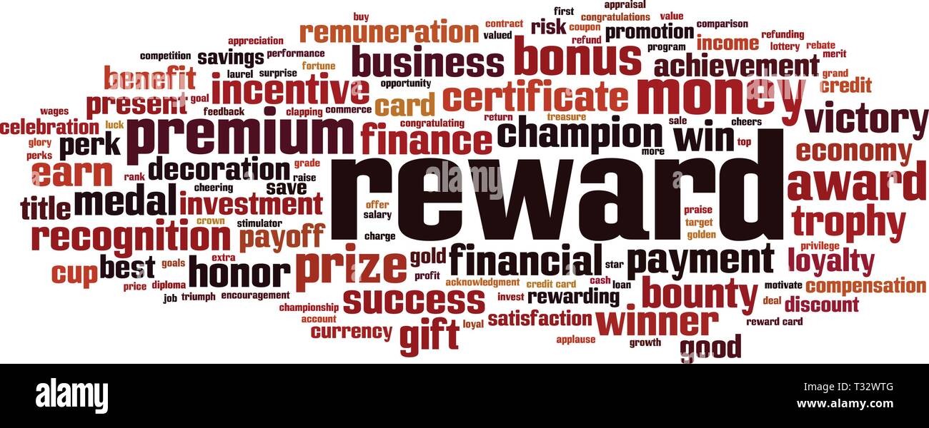 Reward word cloud concept. Vector illustration Stock Vector Image & Art ...