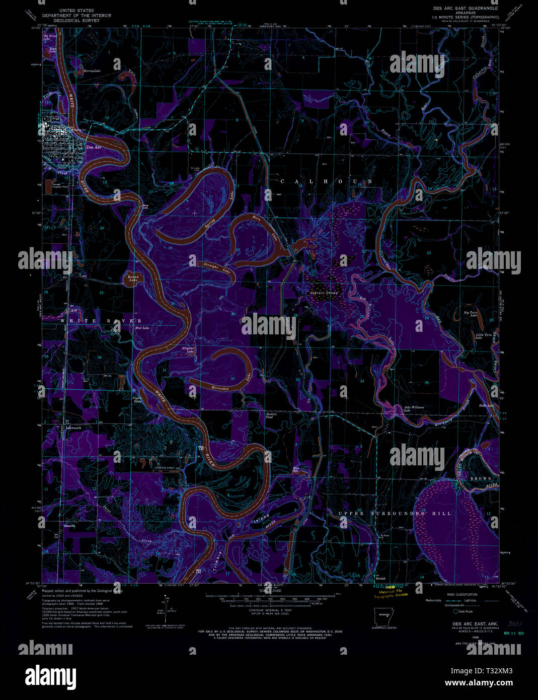 Map of des arc hi-res stock photography and images - Alamy