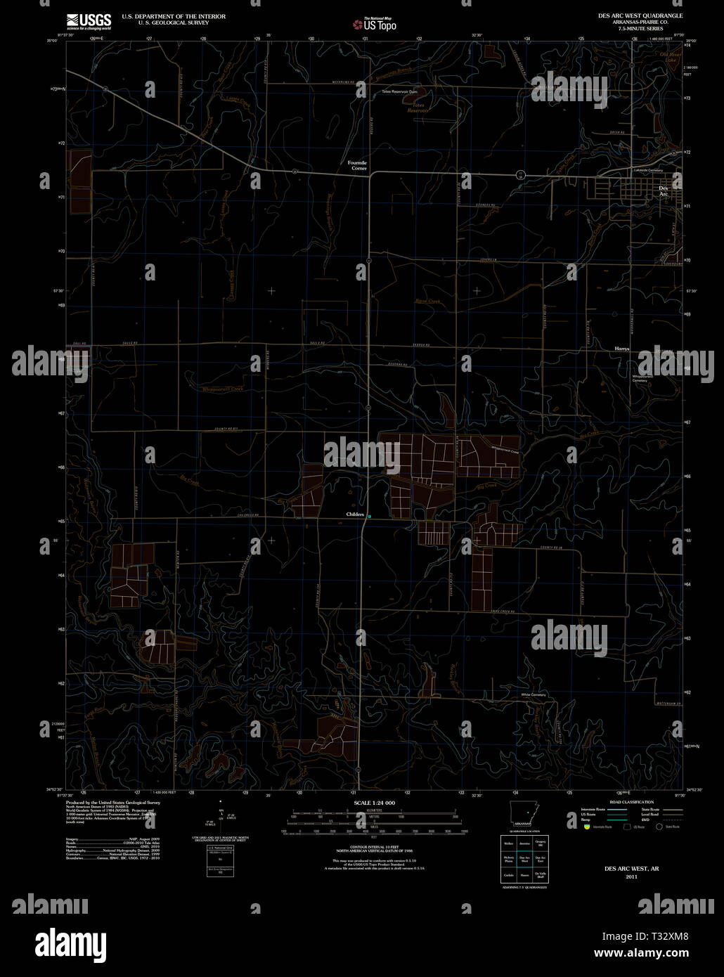 Map of des arc hi-res stock photography and images - Alamy