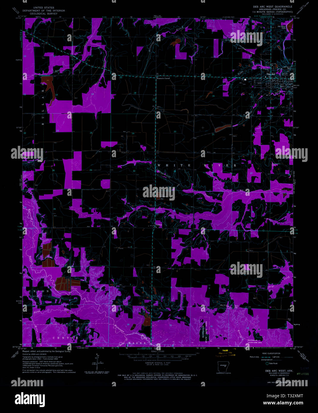 Map of des arc hi-res stock photography and images - Alamy