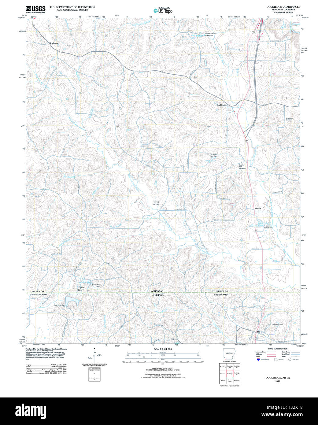 Doddridge map hi-res stock photography and images - Alamy