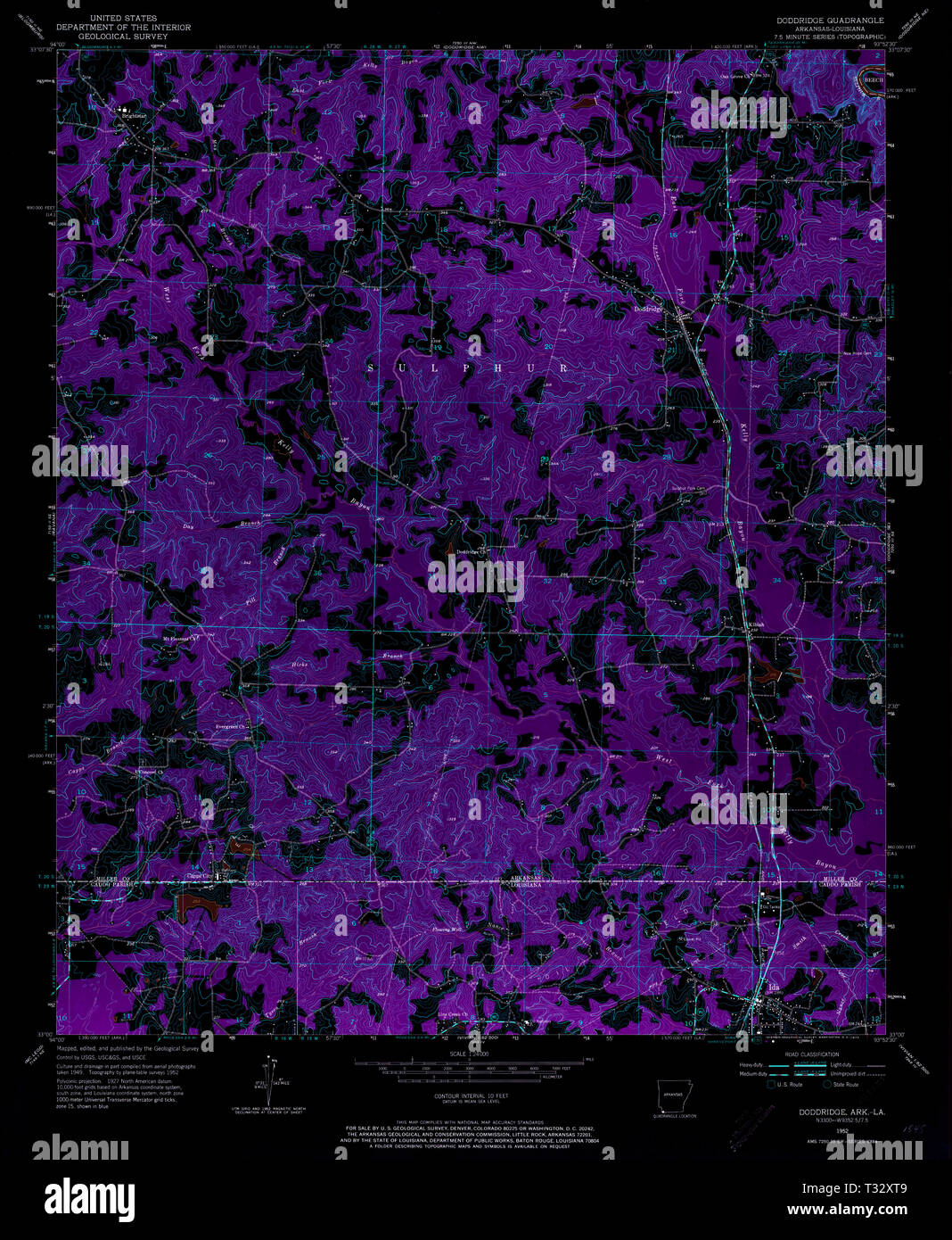 Doddridge map hi-res stock photography and images - Alamy