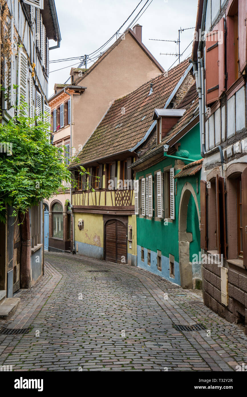 Old town in Alsace, Barr Stock Photo - Alamy