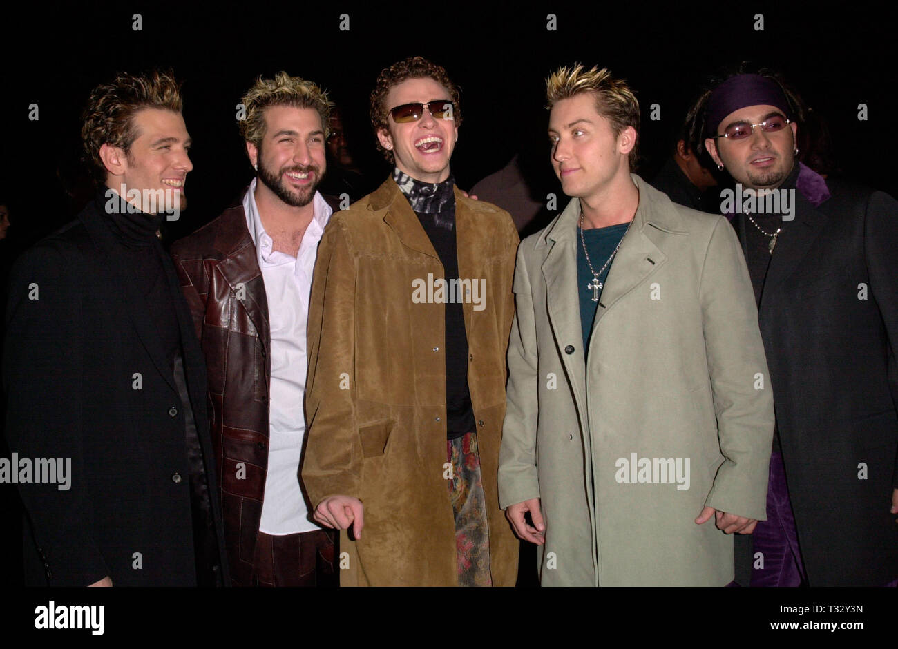 LOS ANGELES, CA. January 07, 2001: Pop group *NSYNC at the 27th Annual ...