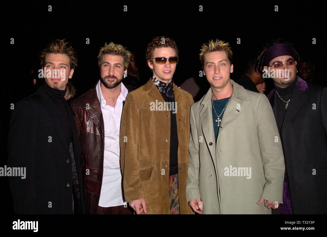 LOS ANGELES, CA. January 07, 2001: Pop group *NSYNC at the 27th Annual ...