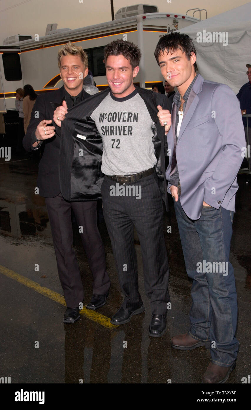 LOS ANGELES, CA. January 08, 2001: Pop group BBMAK at the 28th Annual ...