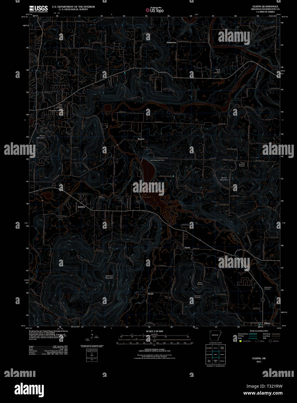 Elkins map hi-res stock photography and images - Alamy