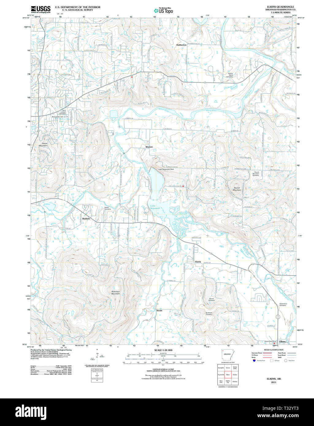 Elkins map Cut Out Stock Images & Pictures - Alamy