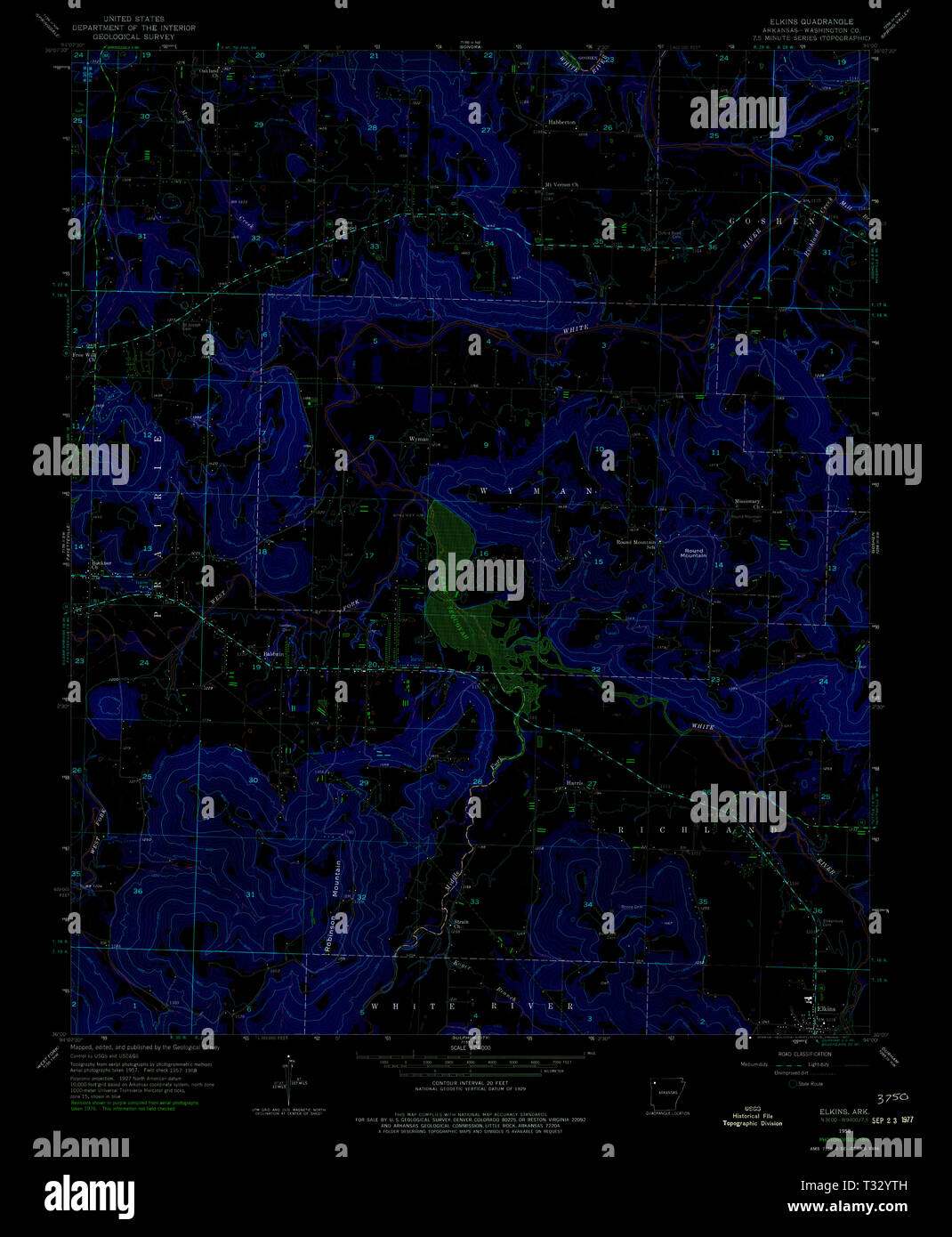 Elkins map hi-res stock photography and images - Alamy