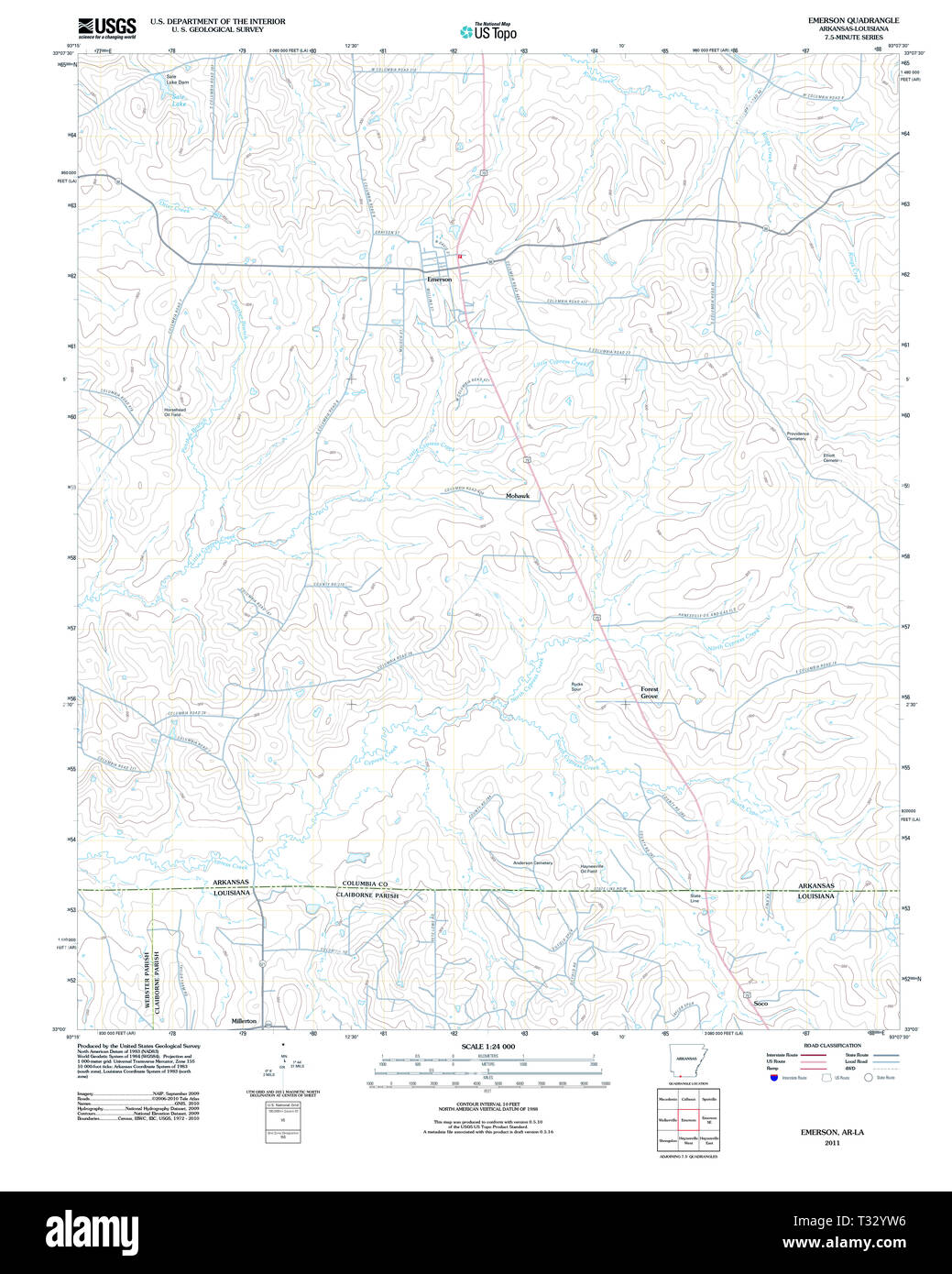 Emerson map hi-res stock photography and images - Alamy