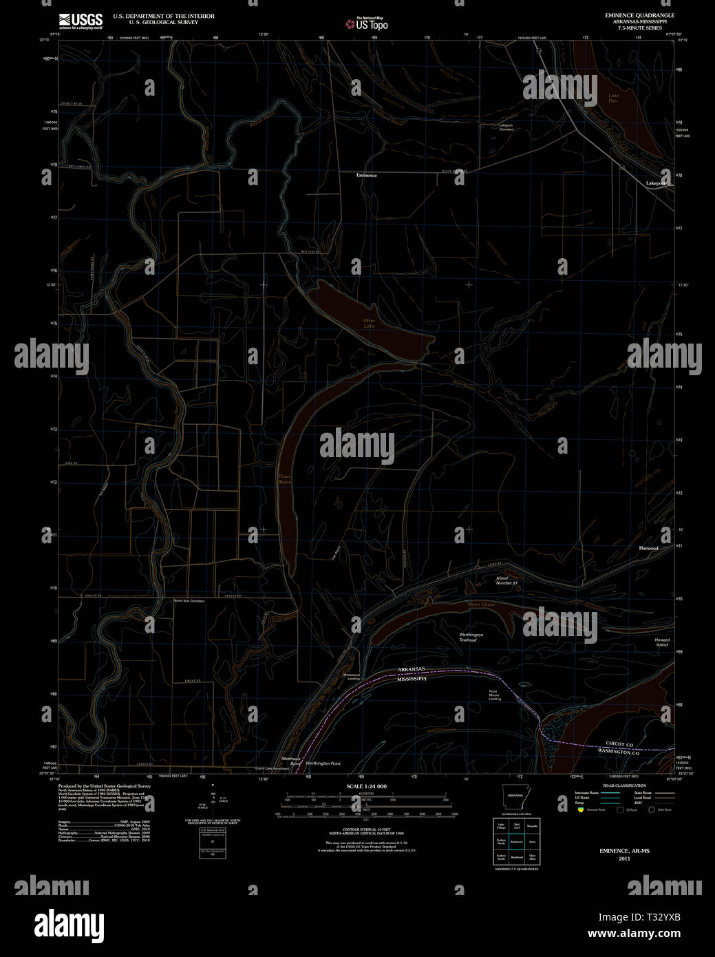 Map of eminence hi-res stock photography and images - Alamy