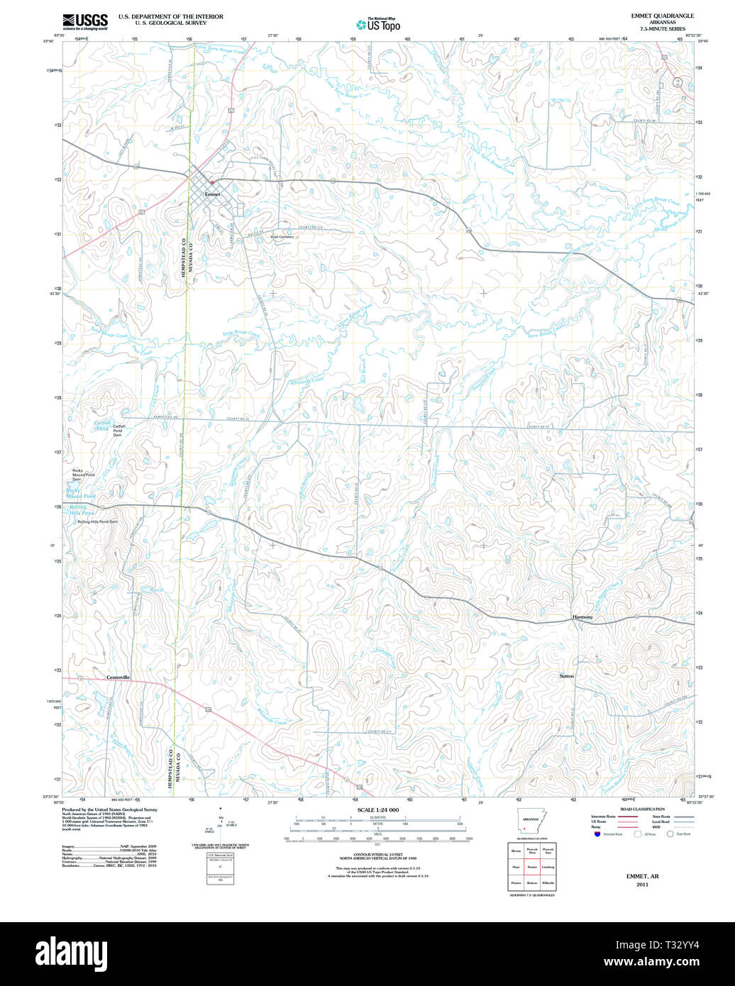 Map of emmet hi-res stock photography and images - Alamy