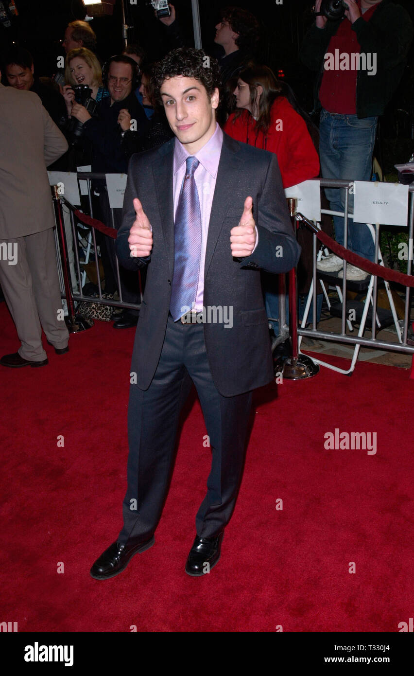 LOS ANGELES, CA. February 07, 2001: Actor JASON BIGGS at the world ...