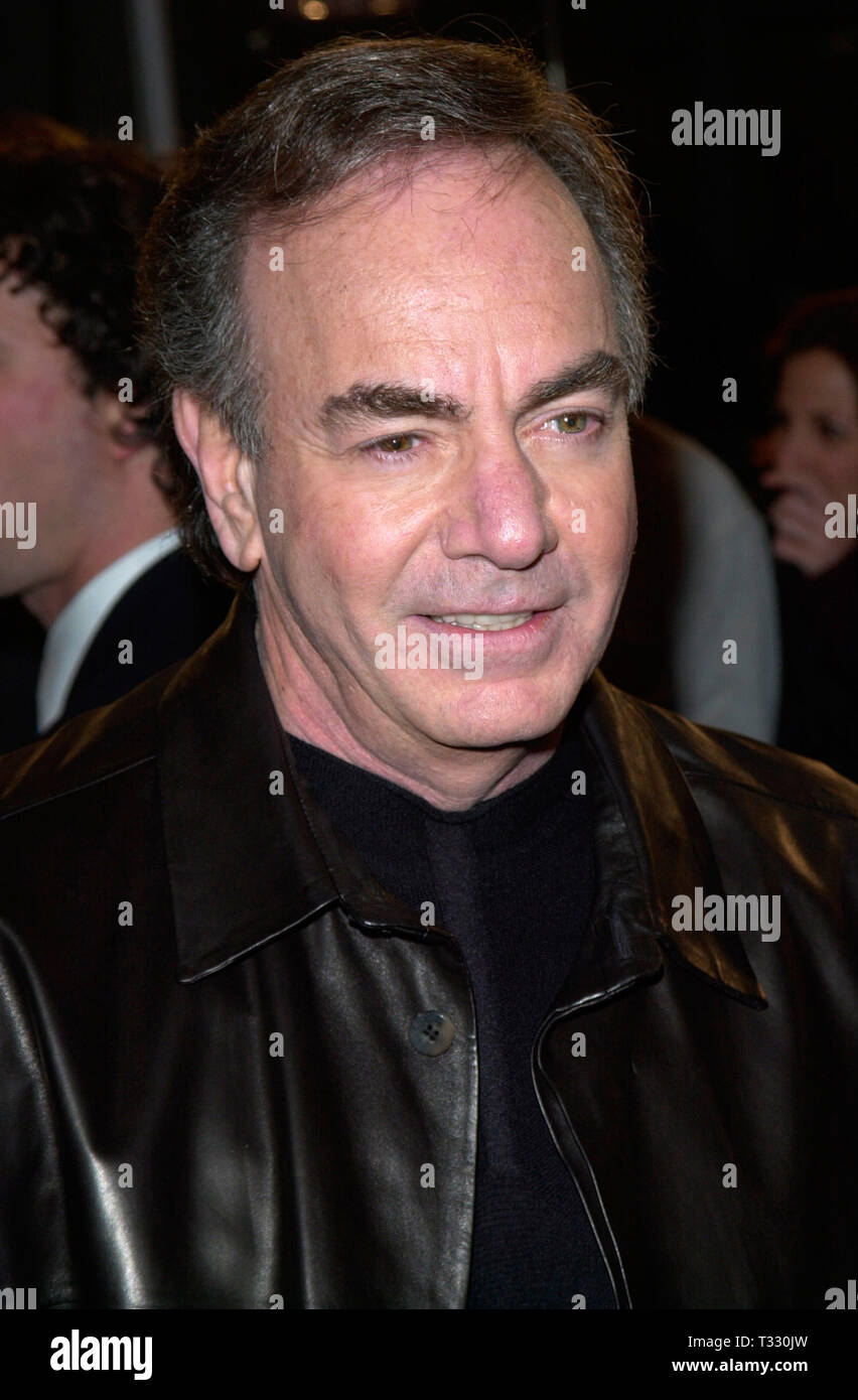 LOS ANGELES, CA. February 07, 2001: Singer/actor NEIL DIAMOND at the ...