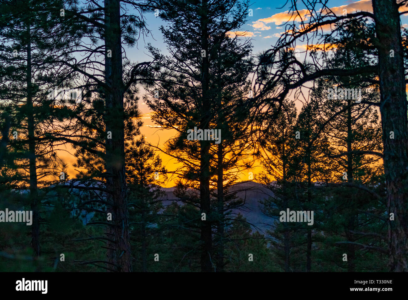 Colorado Mountain Sunset Stock Photo - Alamy