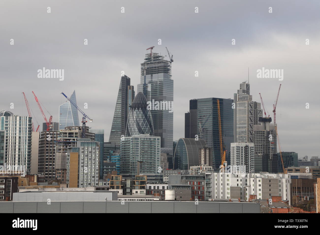 Construction work in the City of London proliferates with landmark ...