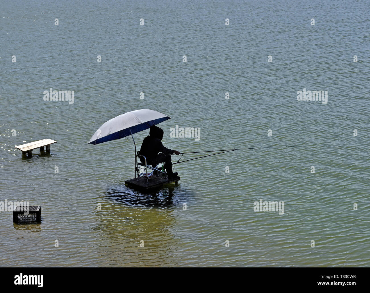 fishing on Lake Merced in San Francisco, California Stock Photo - Alamy