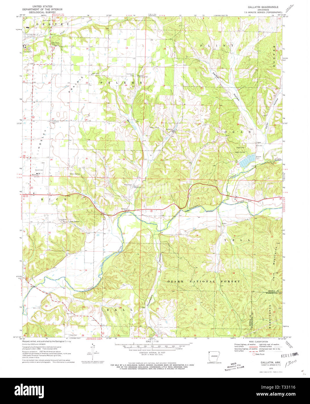 Gallatin map hi-res stock photography and images - Alamy