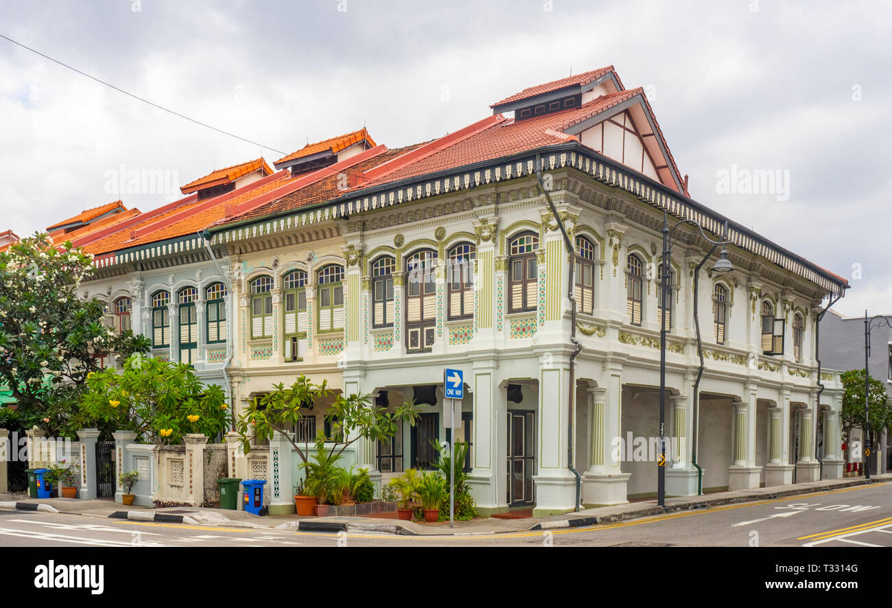 Peranakan houses singapore hi-res stock photography and images - Alamy