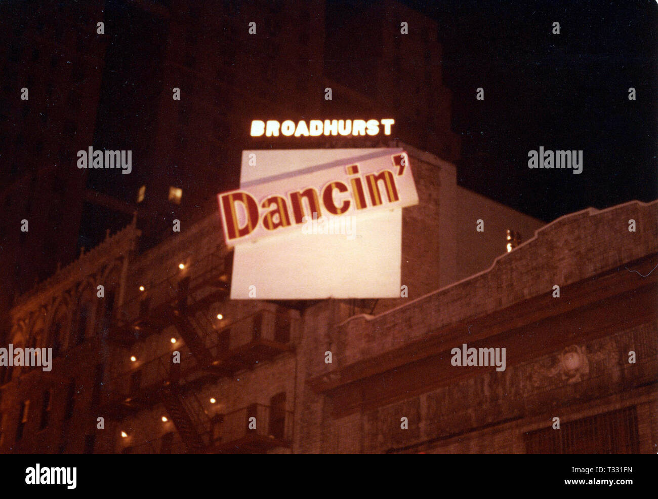 Opening Night Marquee for the Bob Fosse Musical “Dancin’” at the ...