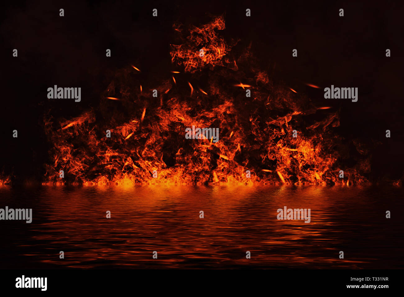 Flame overlays hi-res stock photography and images - Alamy