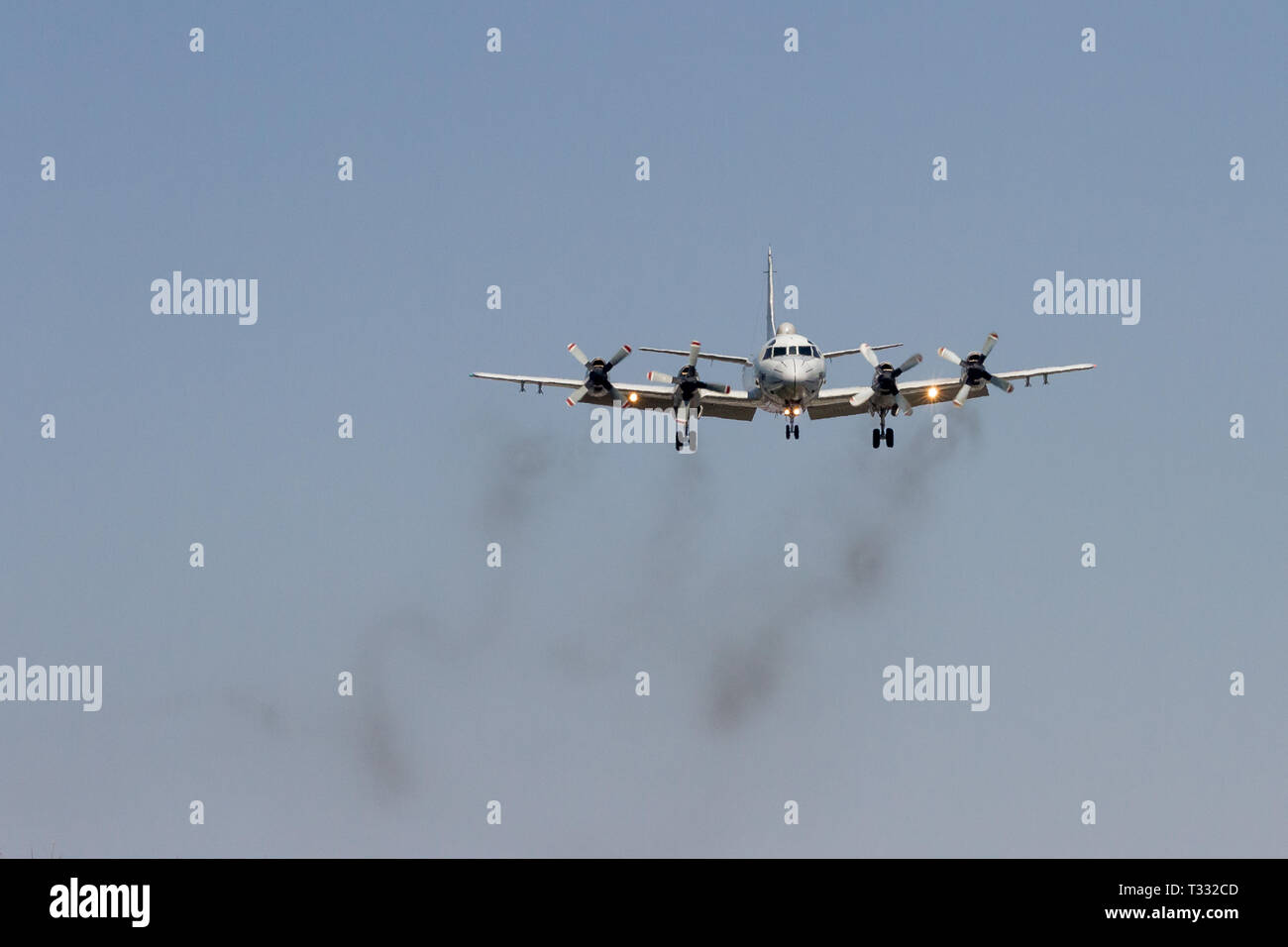 A Lockheed P-3C Orion reconnaissance aircraft with Fleet Air-wing 4 of ...