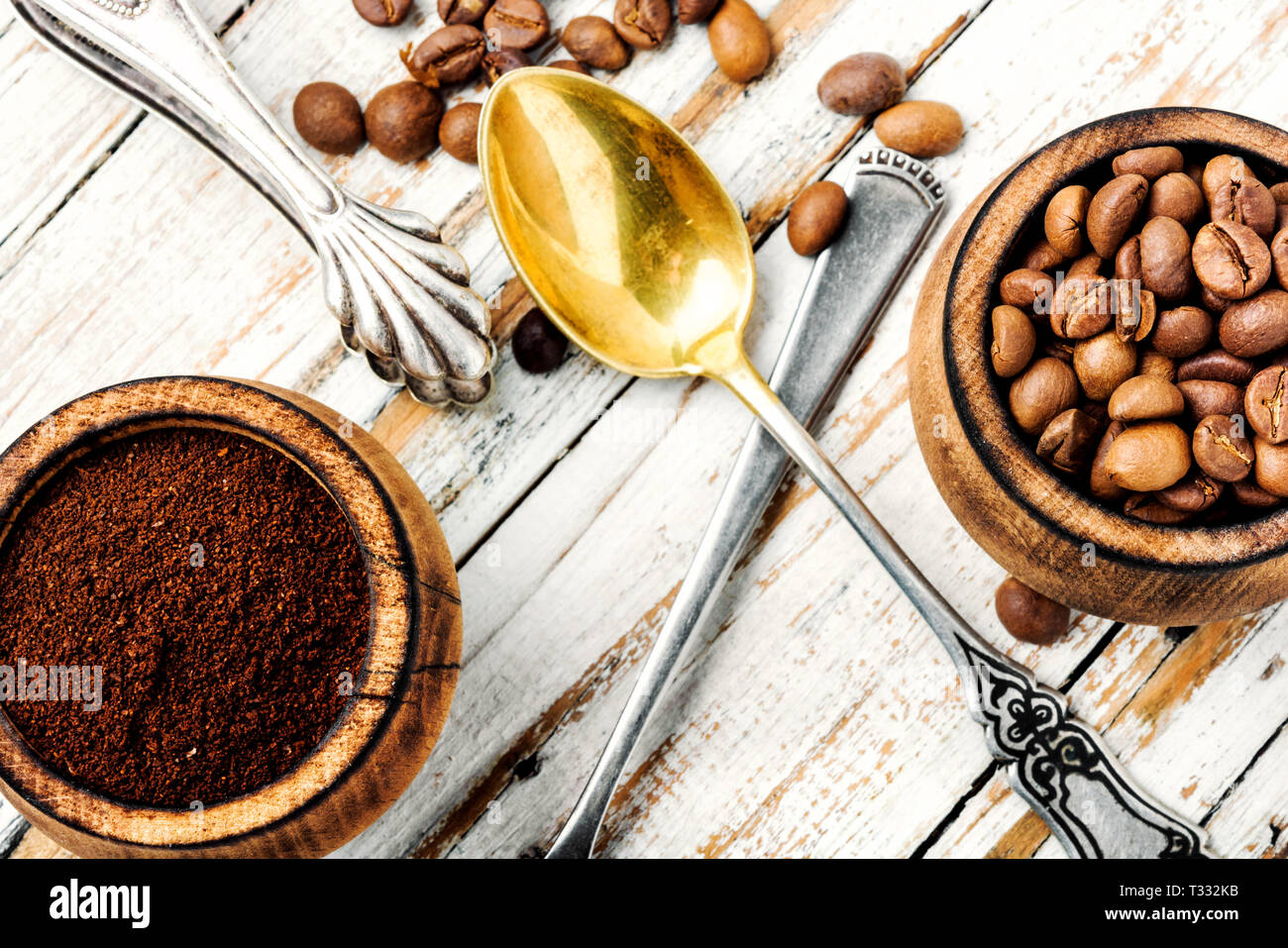 Milled coffee hi-res stock photography and images - Alamy