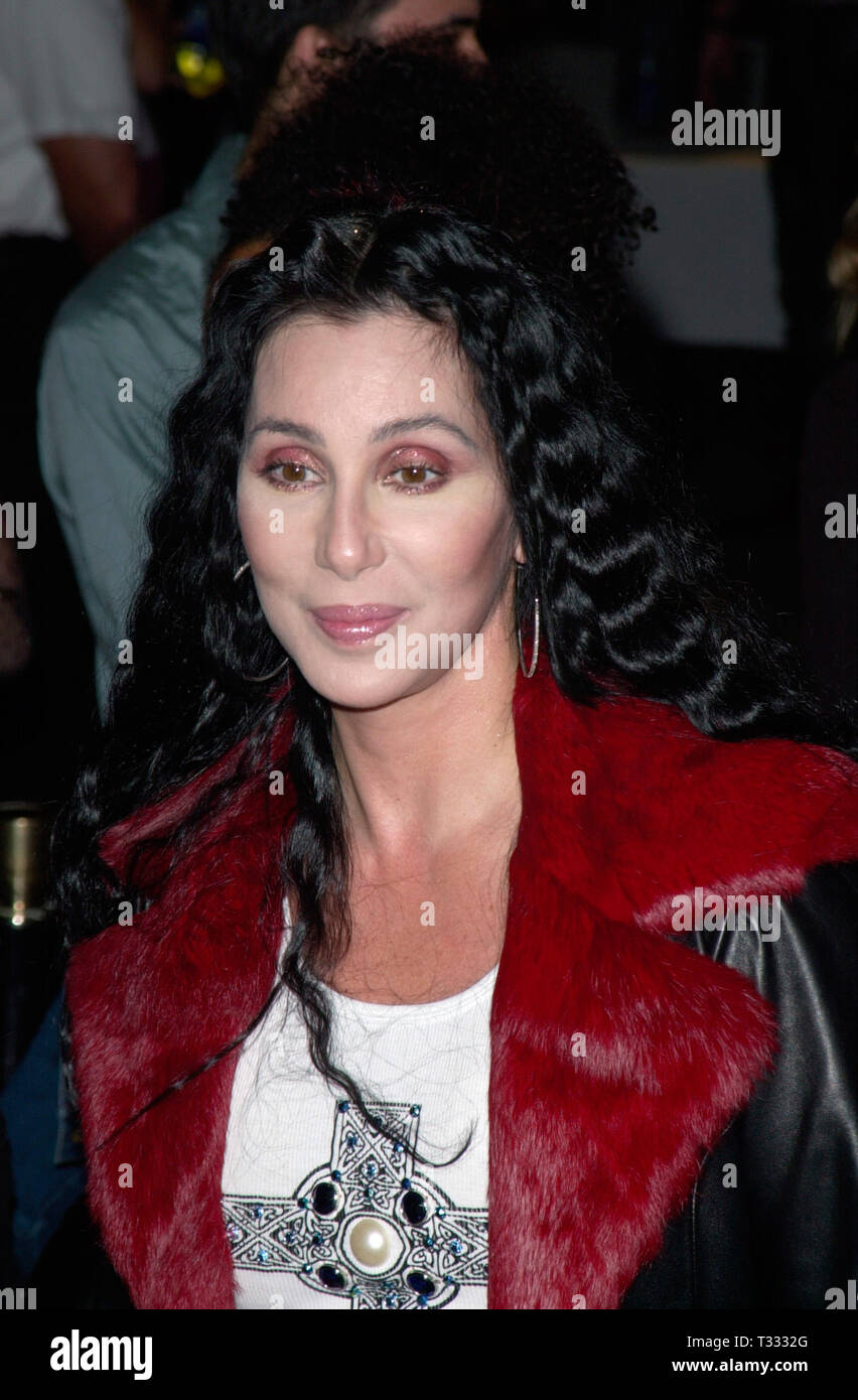LOS ANGELES, CA. March 29, 2001: Actress/pop star CHER at the Hollywood ...