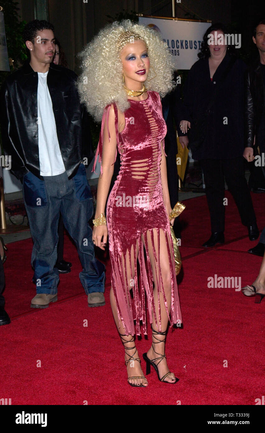 LOS ANGELES, CA. April 10, 2001: Pop star CHRISTINA AGUILERA at the ...