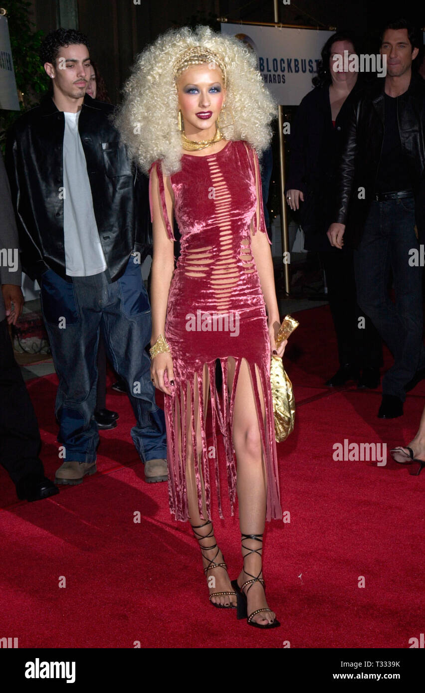 LOS ANGELES, CA. April 10, 2001: Pop star CHRISTINA AGUILERA at the ...