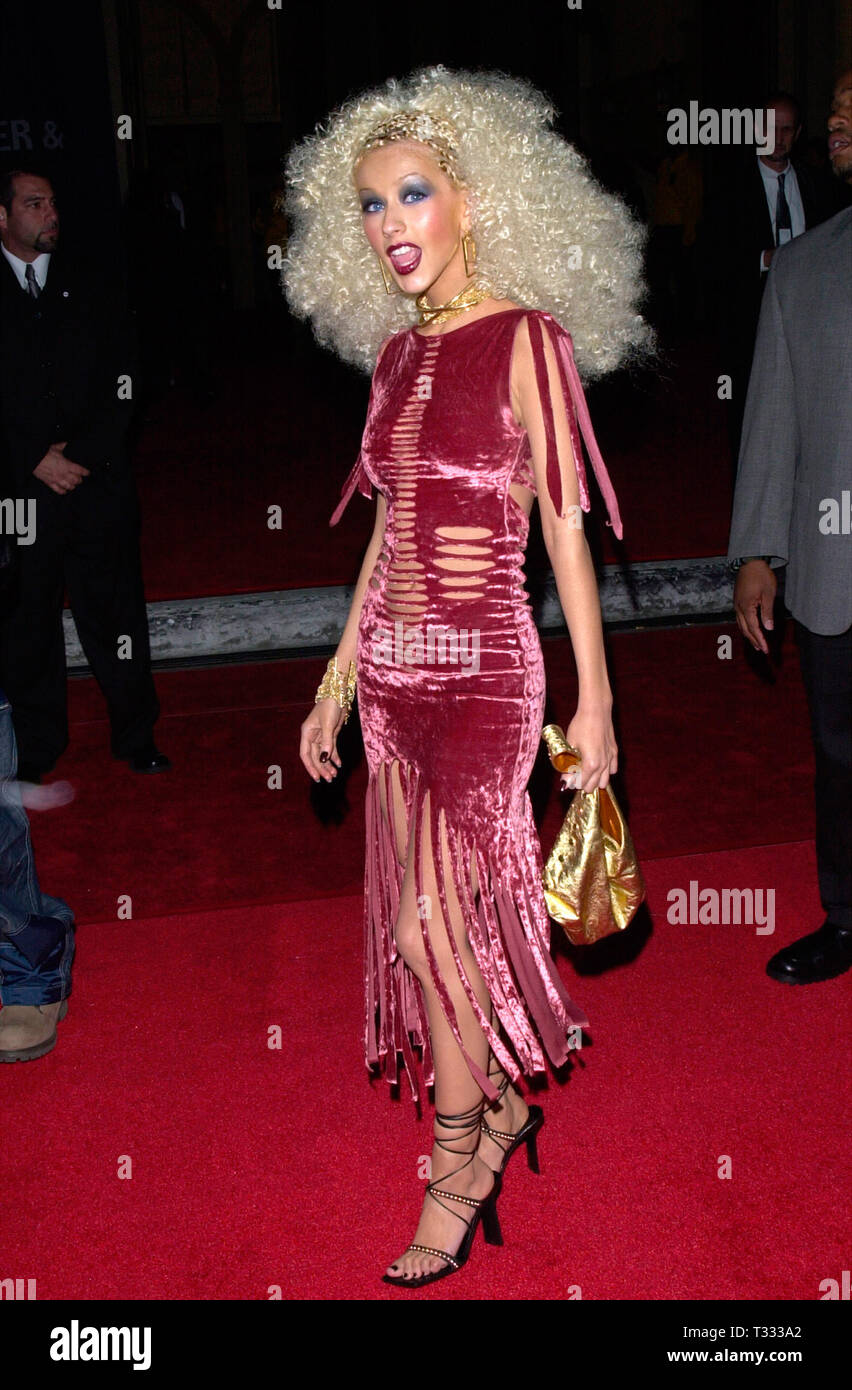 LOS ANGELES, CA. April 10, 2001: Pop star CHRISTINA AGUILERA at the ...
