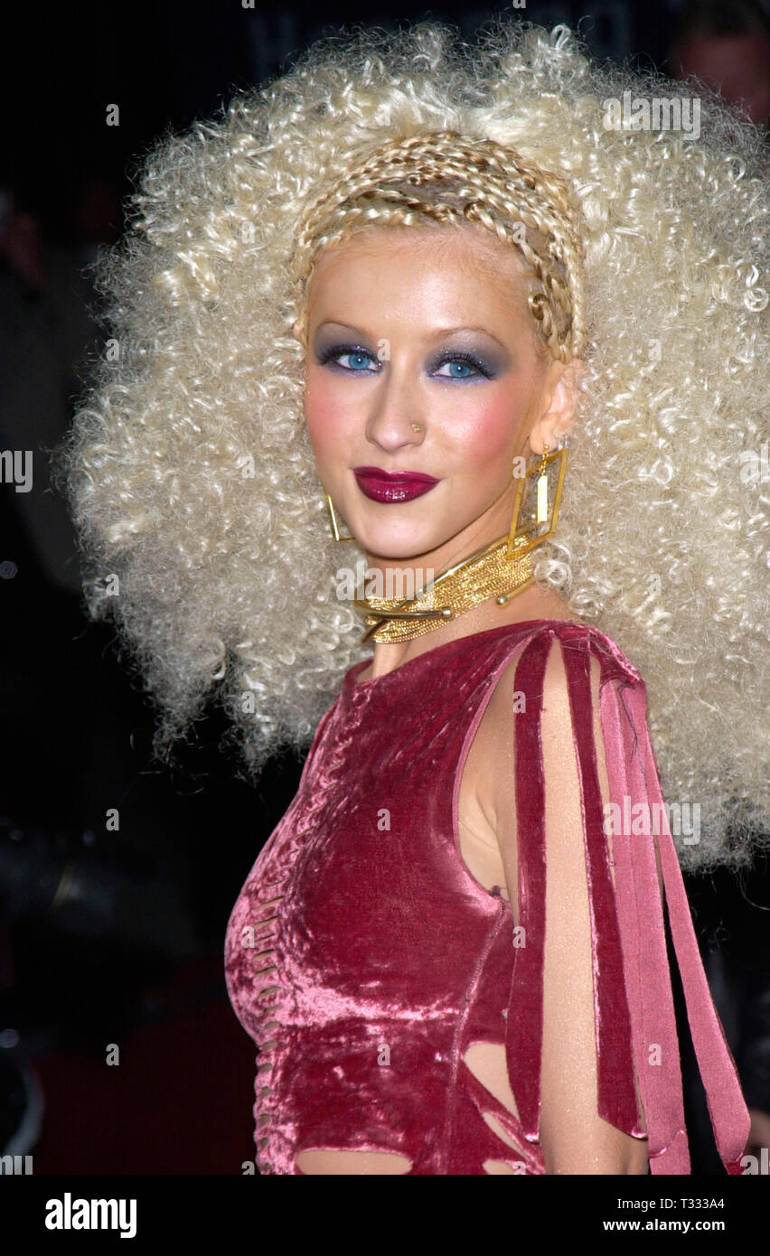 LOS ANGELES, CA. April 10, 2001: Pop star CHRISTINA AGUILERA at the ...
