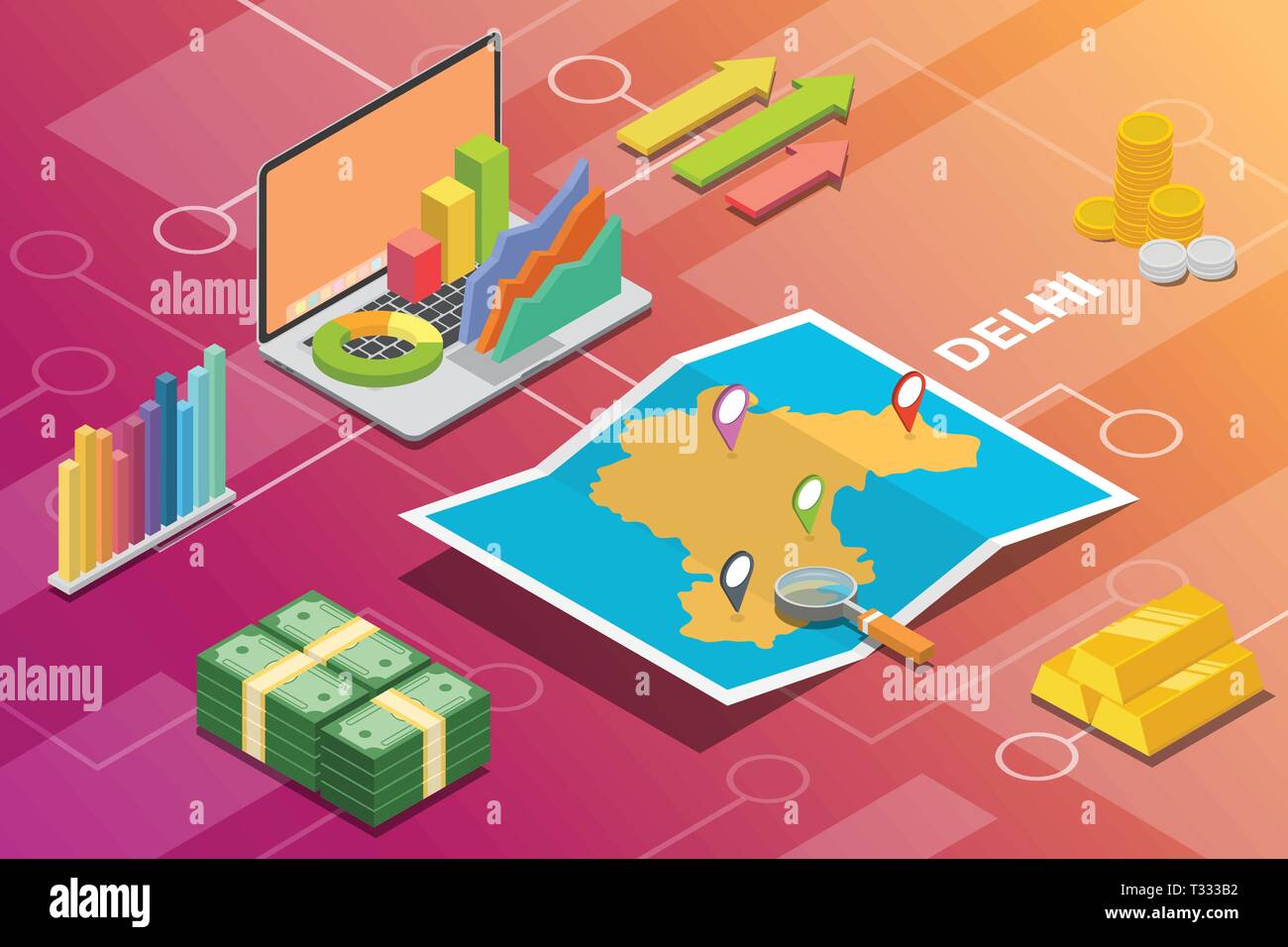 India infrastructure map hi-res stock photography and images - Alamy