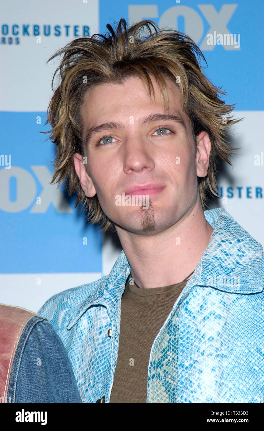 LOS ANGELES, CA. April 10, 2001: *NSYNC star JC CHASEZ at the 2001 ...