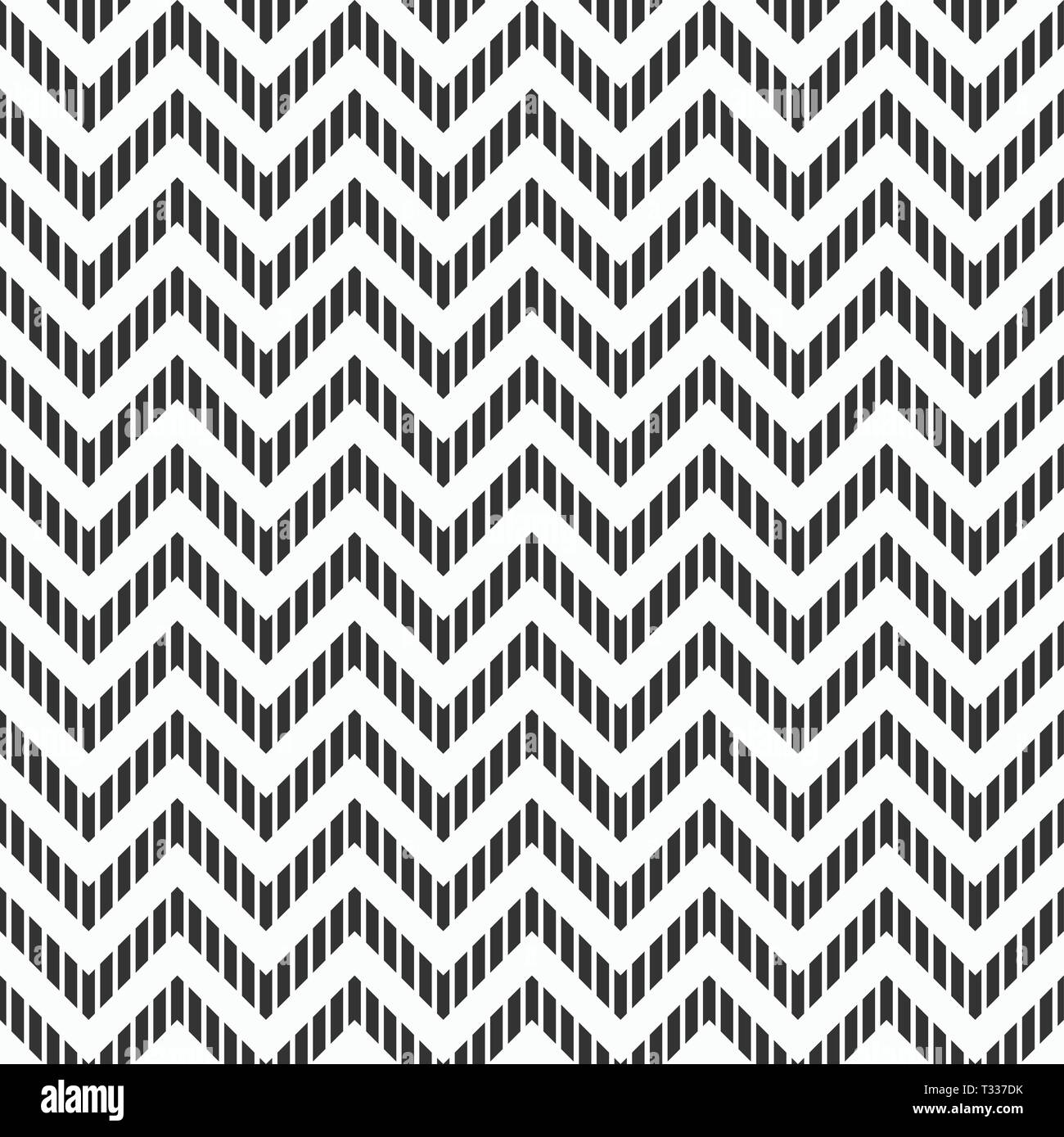 Abstract seamless pattern of striped zigzag lines. Fashion zigzag ...