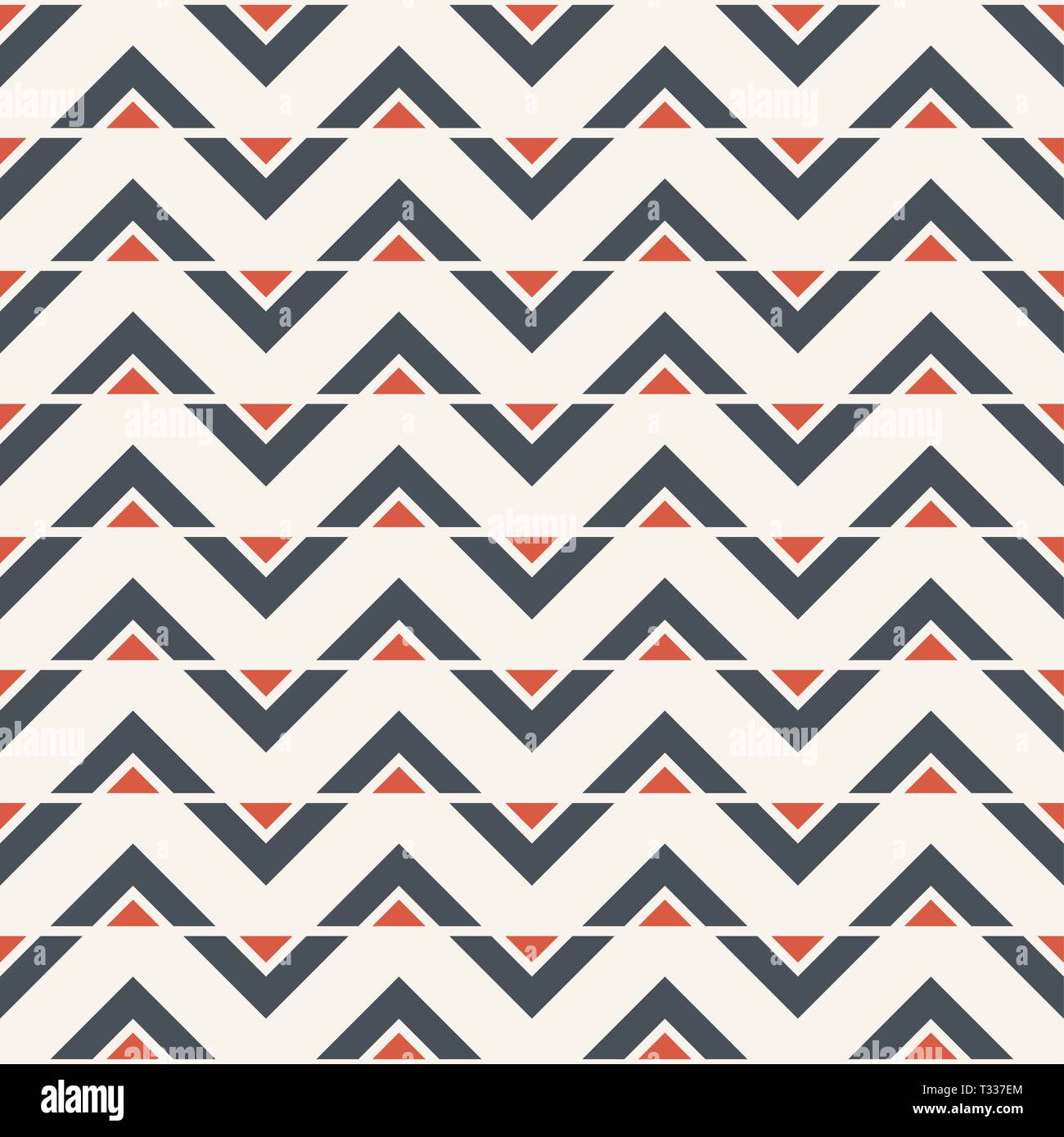 Abstract seamless pattern of triangles. Modern stylish texture. Zigzag ...