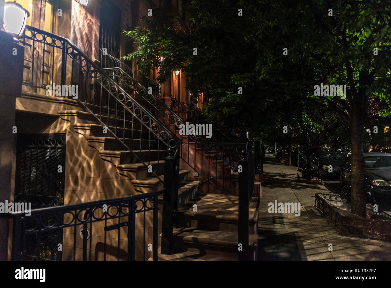 Old Neighborhood At Night Night Right After Sunset In Oceanside,