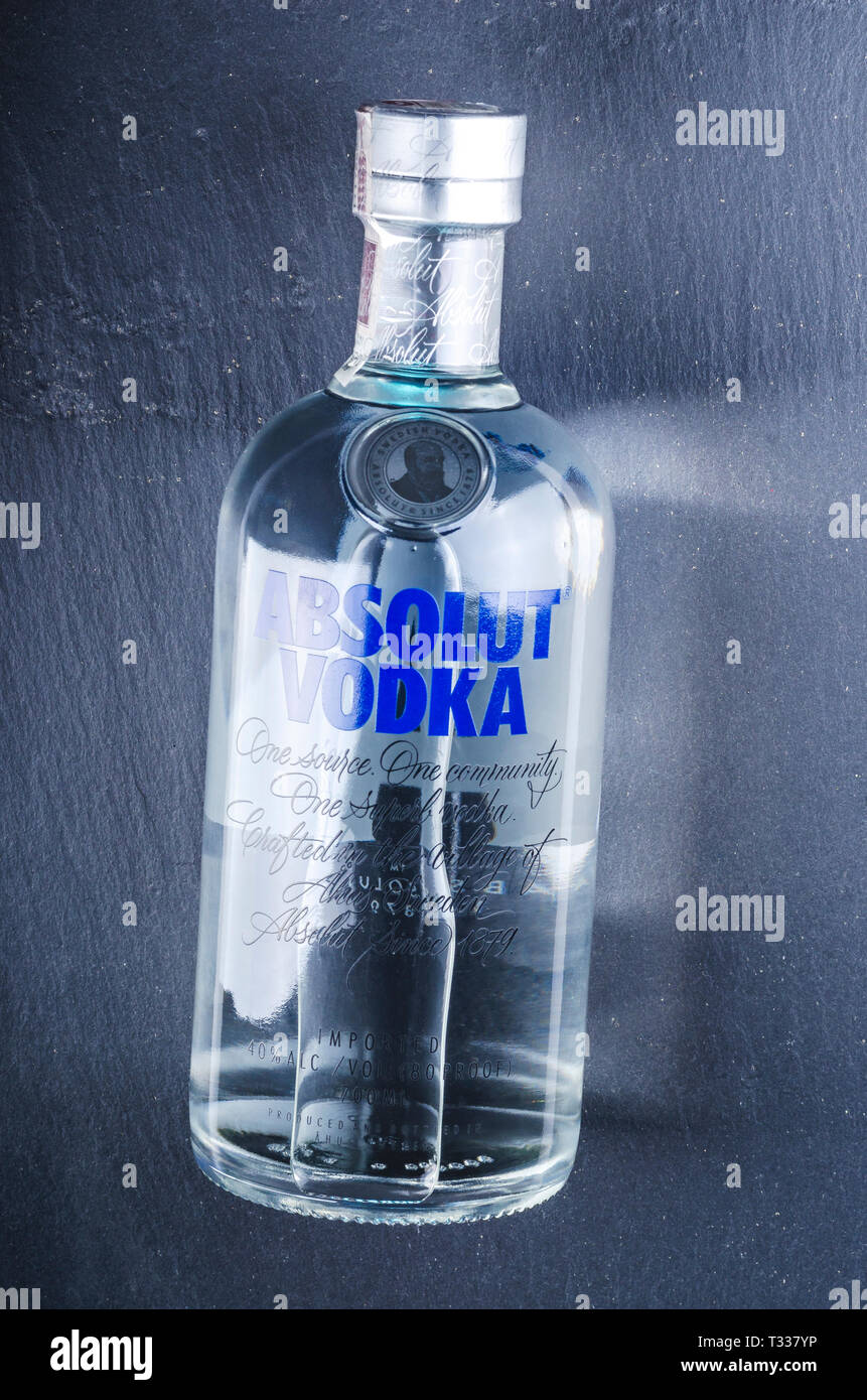 Absolut vodka bottle hi-res stock photography and images - Alamy