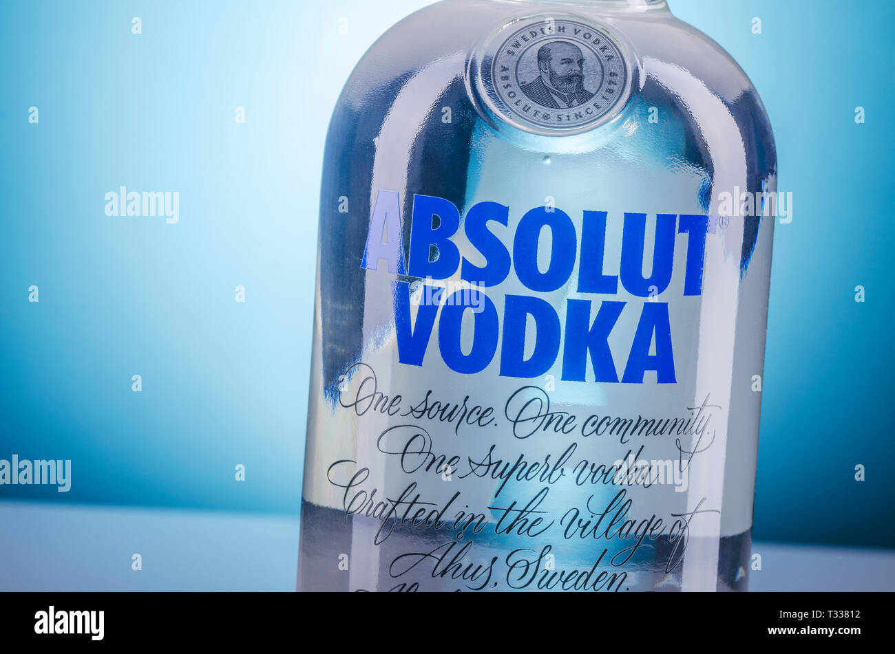 Absolut vodka brand hi-res stock photography and images - Alamy