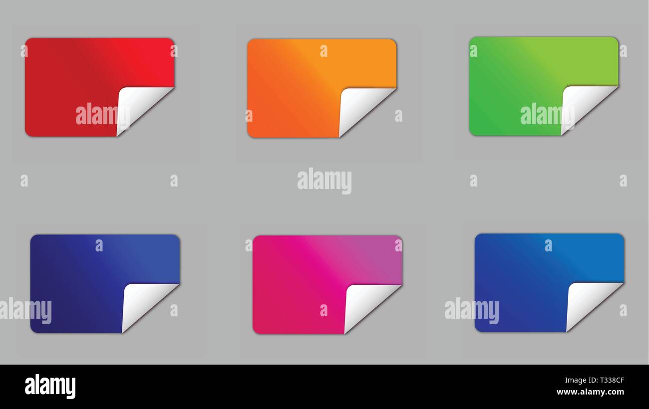 Stickers templates Stock Vector Images - Alamy