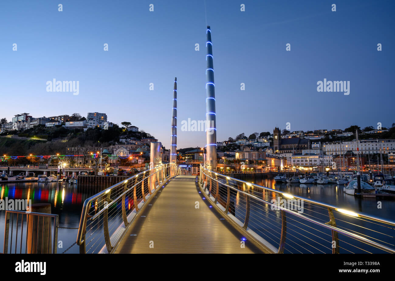 Torquay Harbour Bridge Stock Photo - Alamy