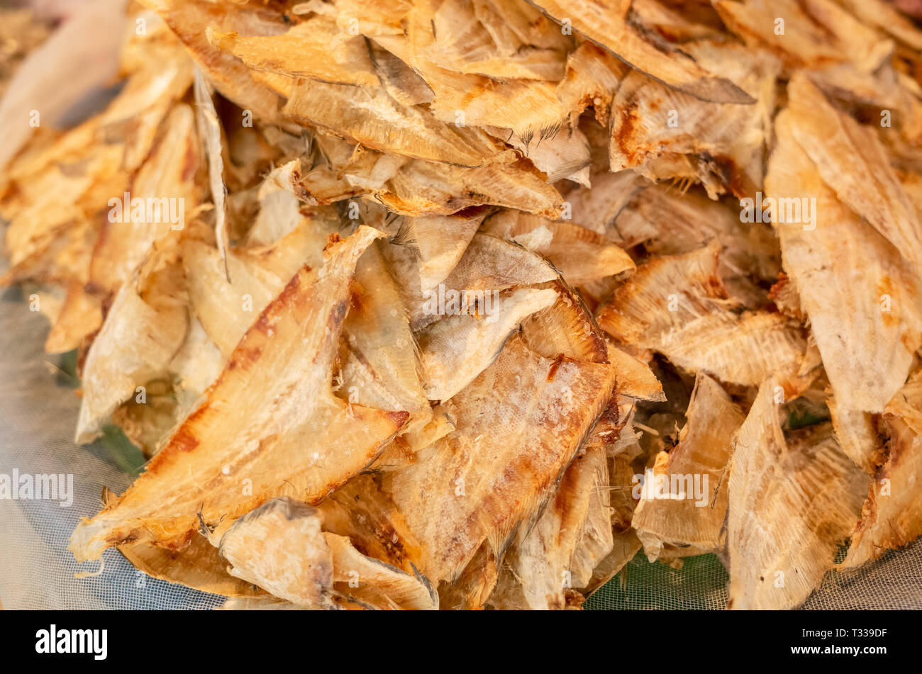 heap of dried fish at the traditional market at Taiwan Stock Photo - Alamy