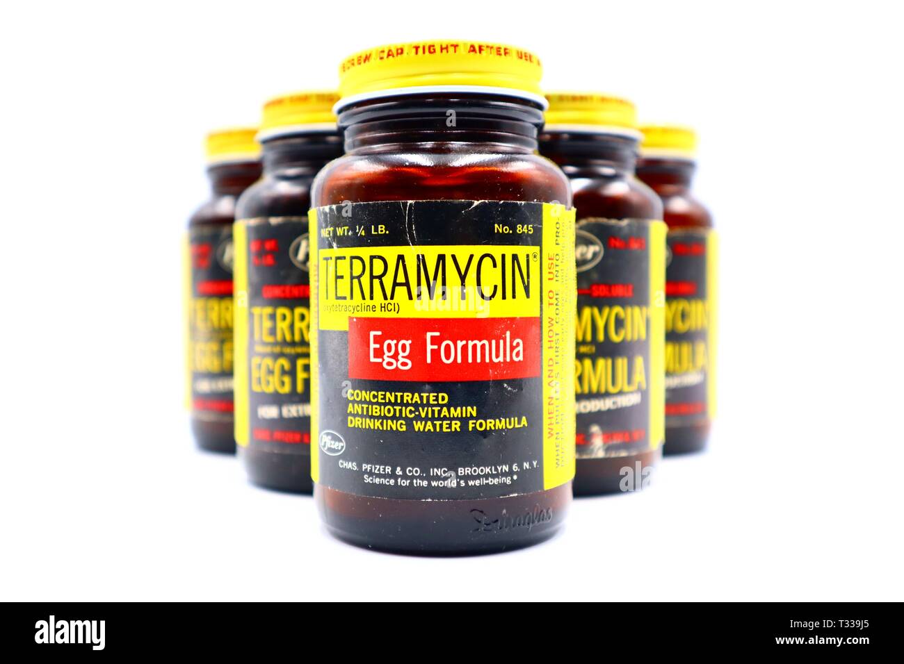 Vintage 1960 TERRAMYCIN Pfizer EGG FORMULA. Formulation of ...