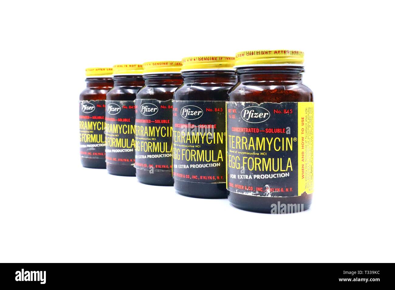 Vintage 1960 TERRAMYCIN Pfizer EGG FORMULA. Formulation of ...
