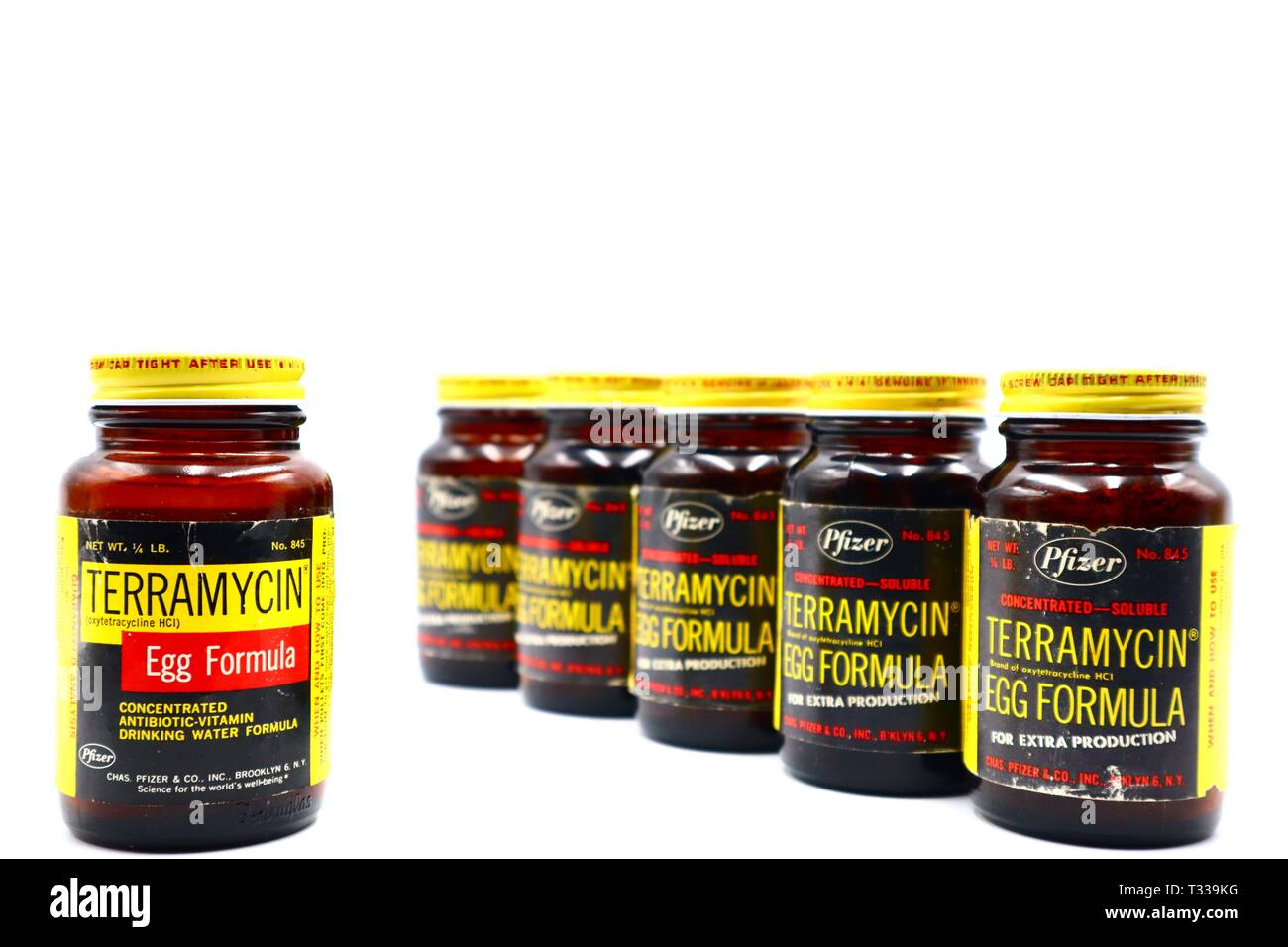 Vintage 1960 TERRAMYCIN Pfizer EGG FORMULA. Formulation of ...