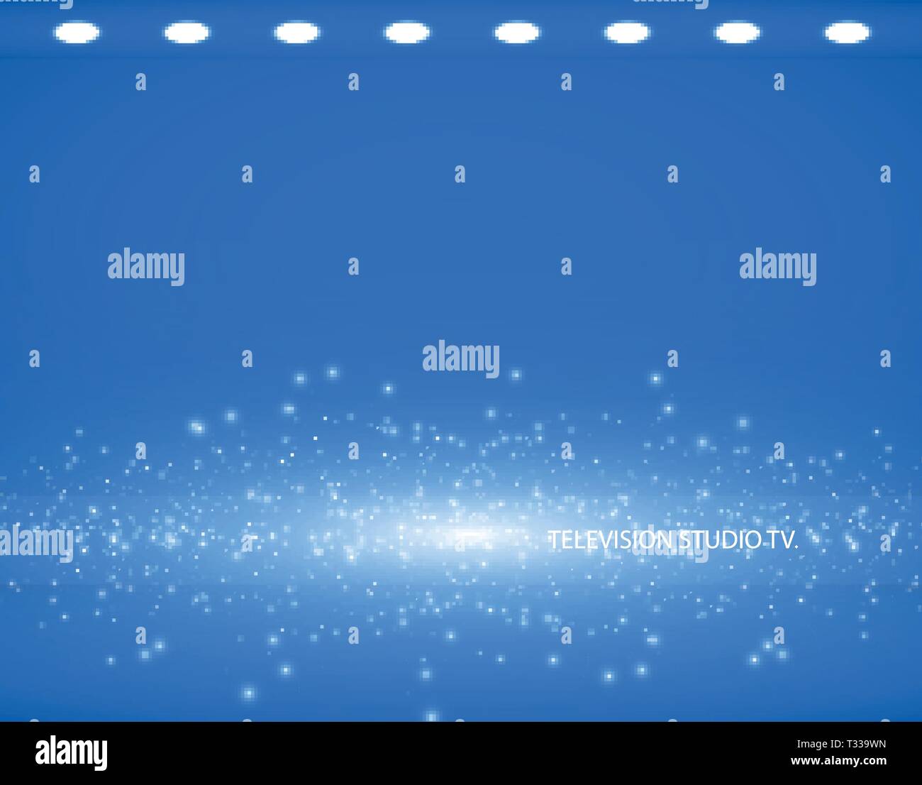 Studio background. Vector empty blue studio for your design, spotlight ...